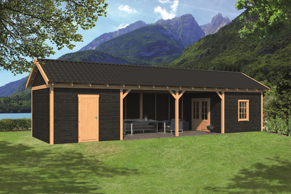 Overkapping zadeldak Hamar XL Type 12 kopen? | PlusJop.nl Overkapping zadeldak Hamar XL Type 12 kopen? | PlusJop.nl